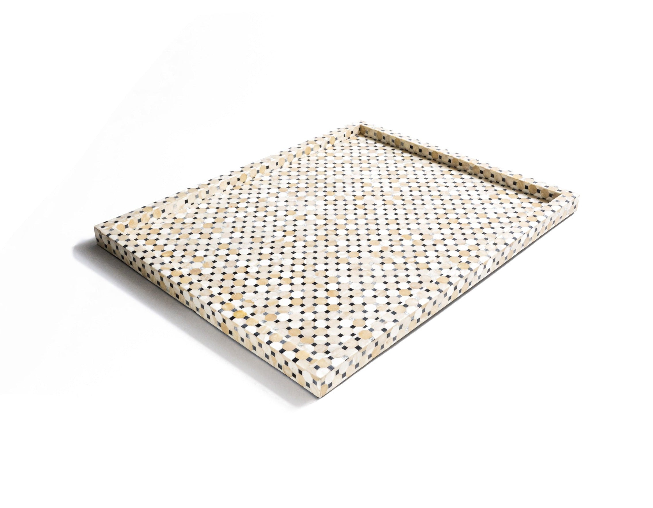 Geometric Bone Inlay Tray | Rome Curate