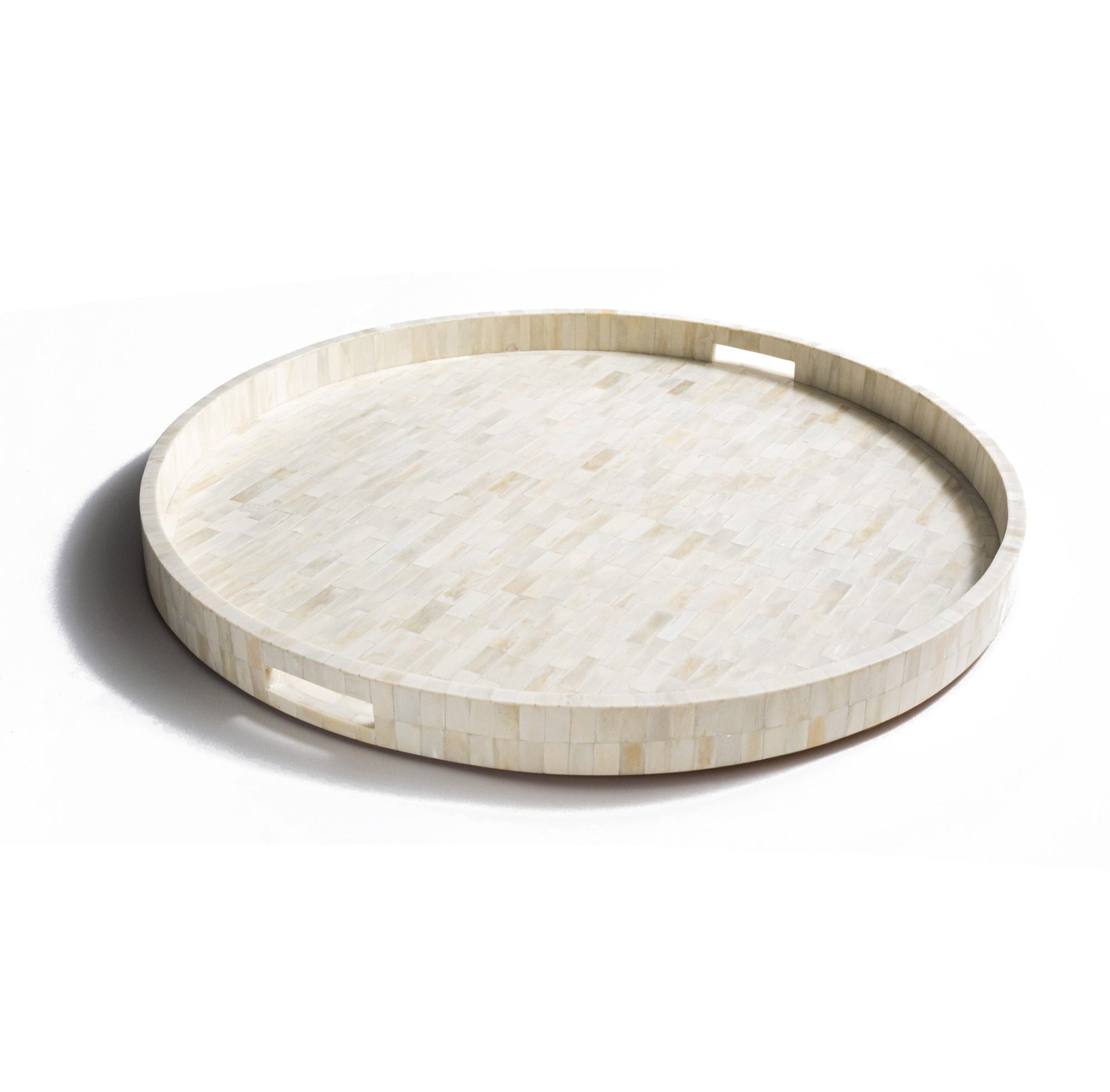 Large White White Bone Tray | Rome Curate
